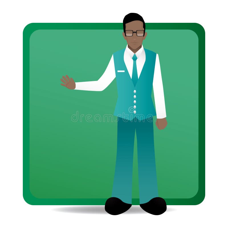 Lecturer. Vector Illustration Decorative Design Stock Vector ...