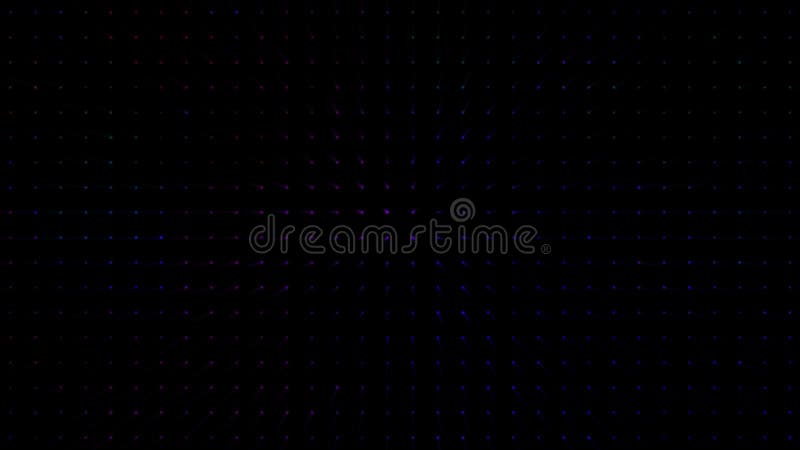 LED Animation of Expanding Multi-Colored Circles in Radiant Loop, 4K ...