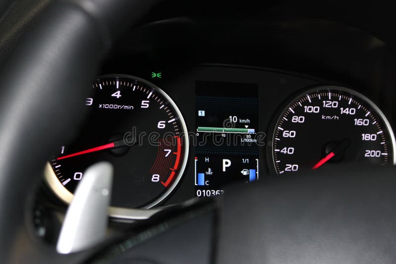 LED Backlight of the Digitized Instrument Scale on a Car Dashboard ...