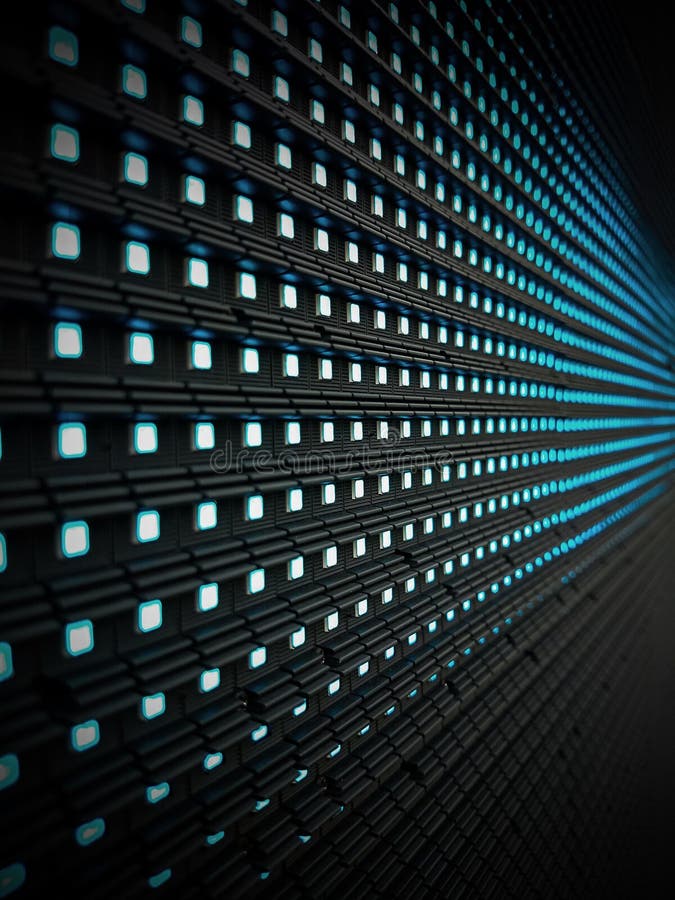 Closeup LED Lights Bulb Diode from LED TV or LED Monitor Screen Display ...