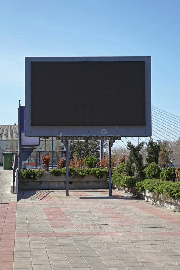 LED Billboard stock image. Image of outdoor, commercial - 75068303