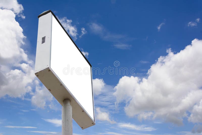 LED billboard isolated stock photo. Image of outside - 93716338