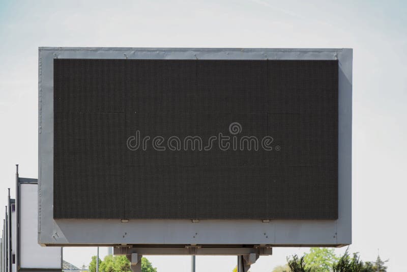 LED Billboard Screen stock image. Image of advertising - 128831063
