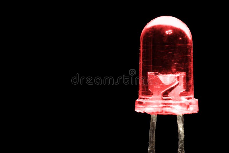 Led on black background stock image. Image of luminodiode - 34283941