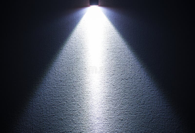 LED Black Flashlight for Background. Abstract Spotlight on White ...