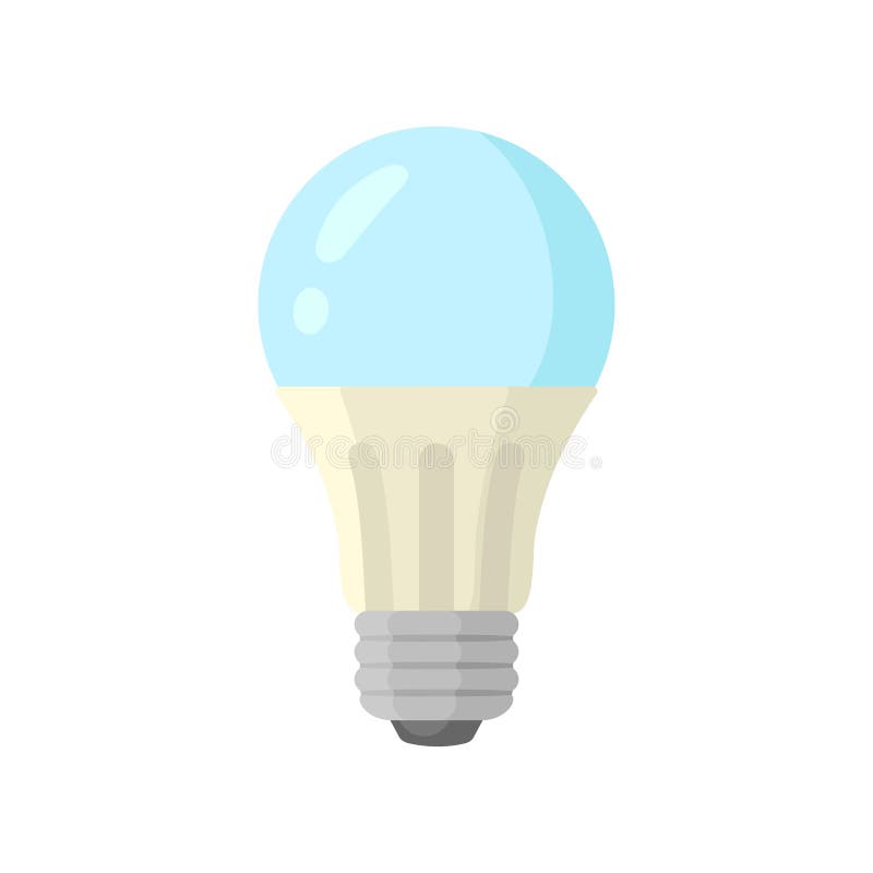 Led Blue Light Lamp Bulb Vector Colorful Icon Stock Illustrations – 426 ...