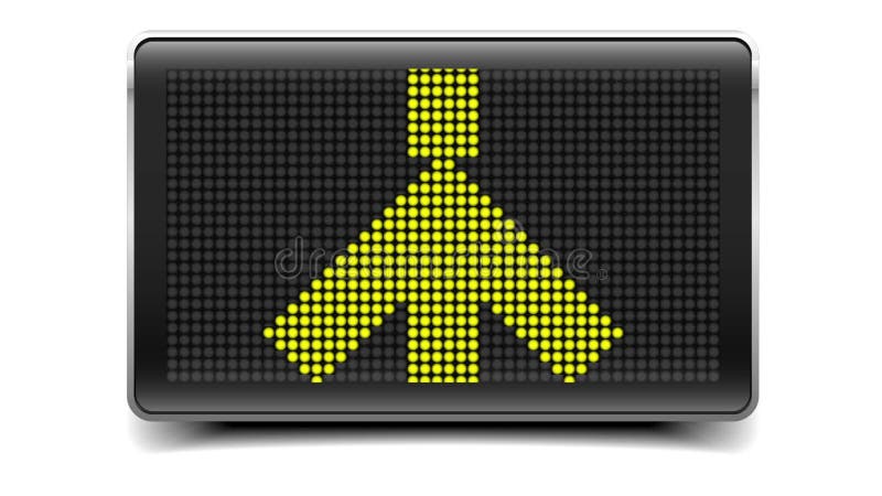 LED Board Arrow stock video. Video of concept, board - 70510413