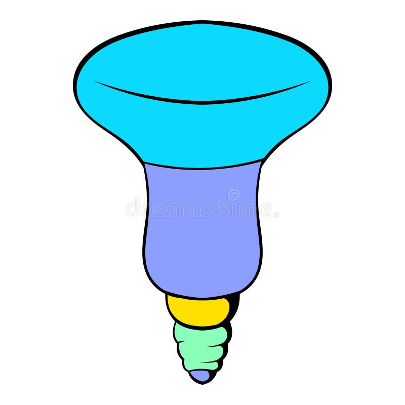 LED bulb icon cartoon stock vector. Illustration of economy - 88458361