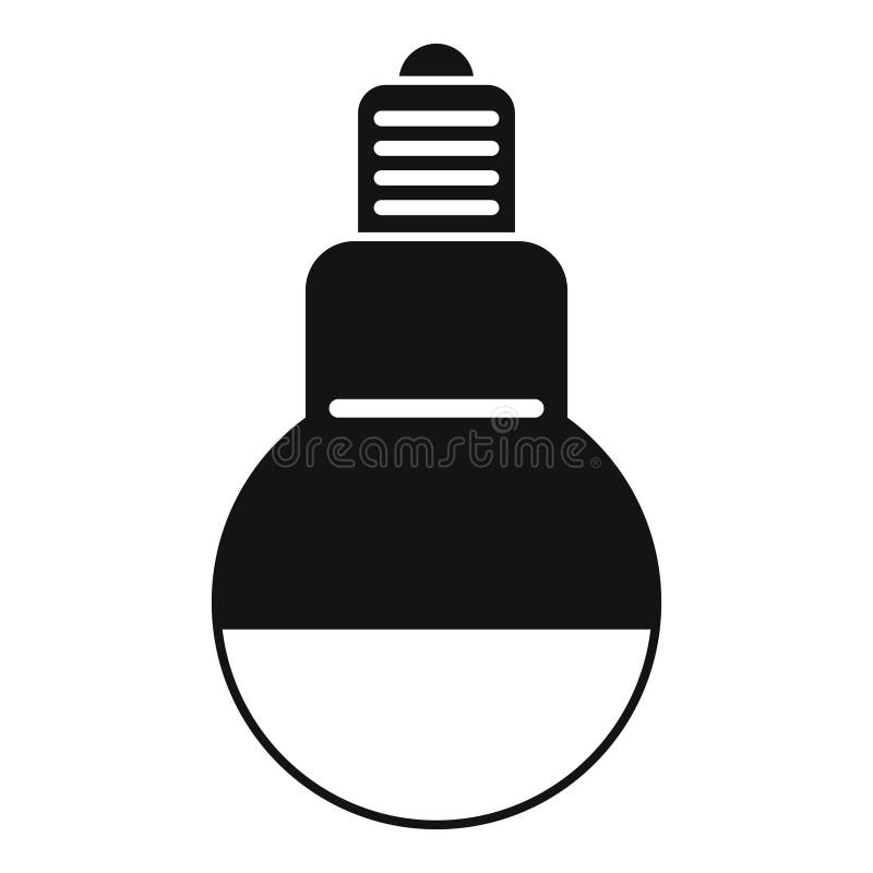 Led Bulb Icon Simple Vector. Power Solar Panel Stock Vector ...
