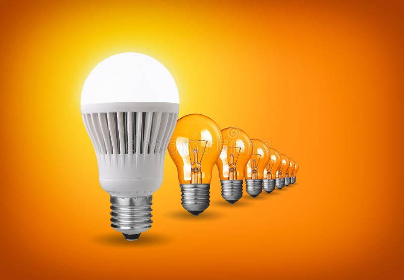Led bulb stock illustration. Illustration of innovation - 40627642