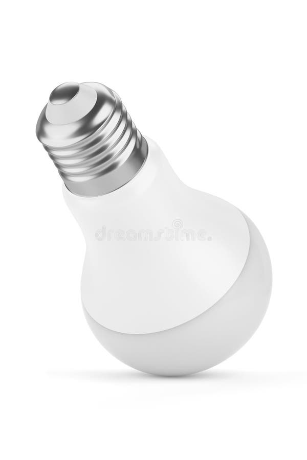 LED Bulb Isolated on White. 3D Rendering Illustration Stock ...