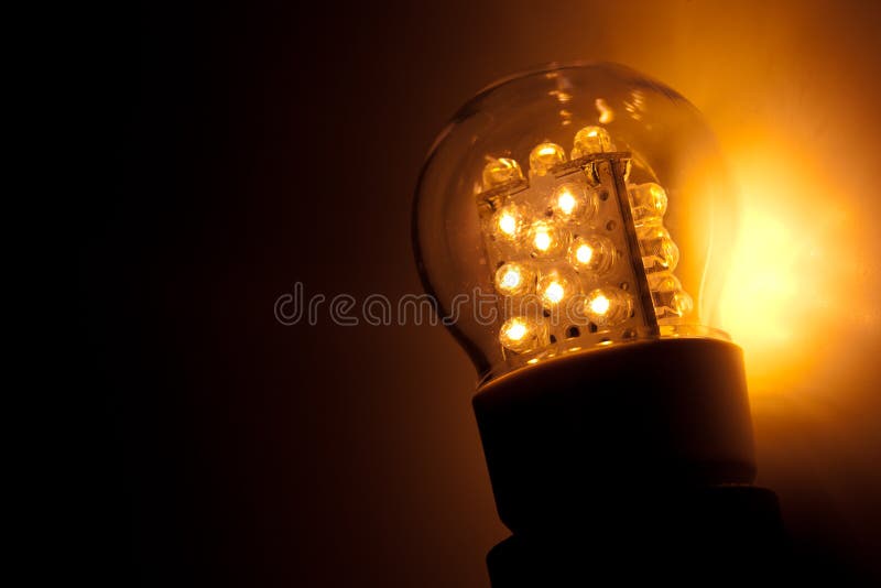 Led bulb light stock photo. Image of emitting, glowing - 19558580