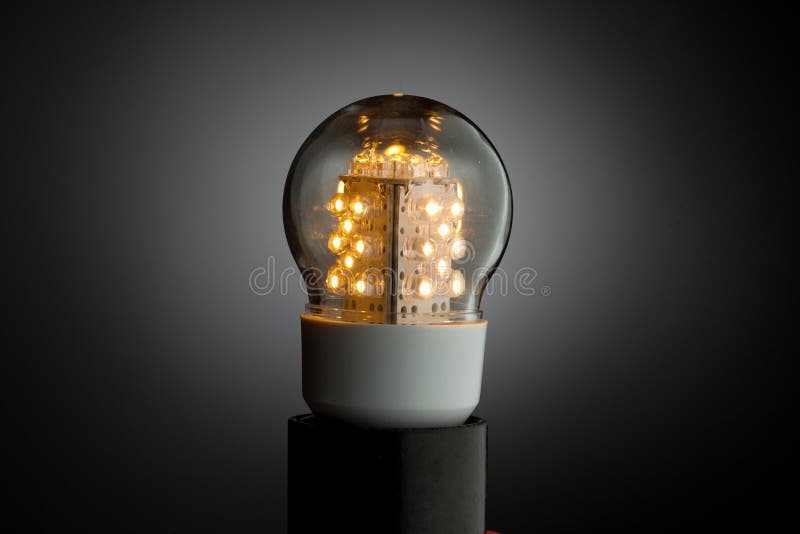 Led bulb light stock photo. Image of macro, component - 19558666
