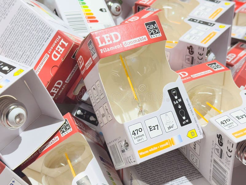 Led Bulb Packaging Display with Energy Efficiency and Warm White ...