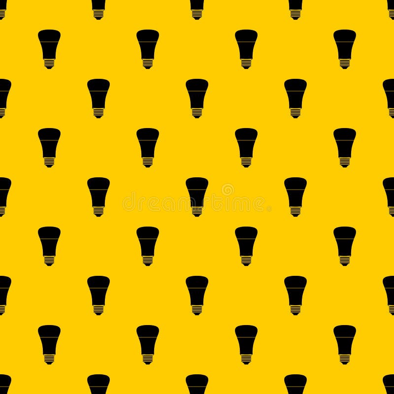 Led bulb pattern vector stock vector. Illustration of electricity ...