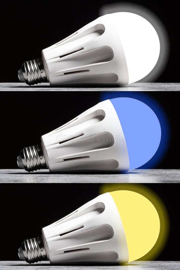 3 LED Bulbs with Different Color Temperature - Neutral, Cool and Warm ...