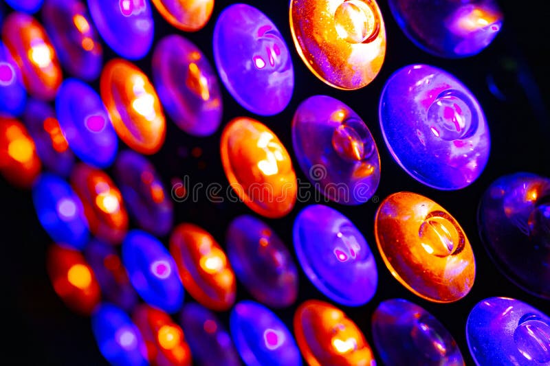 Led Bulbs. Digital Screen Detail Stock Image - Image of diode, night ...