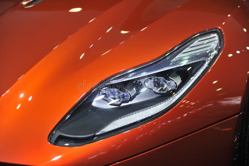 Led car light stock photo. Image of industry, front - 143691506