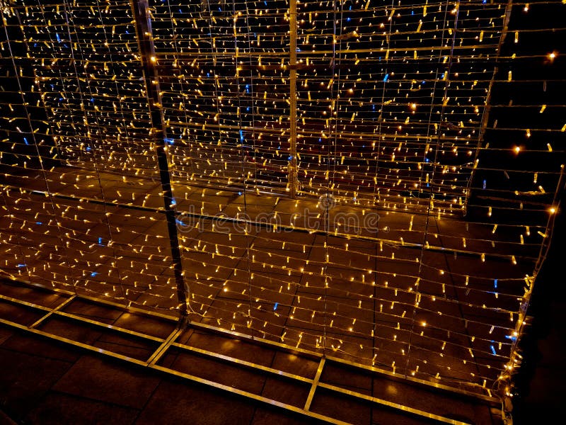 Led Chains in Dense Spacing on Coiled and Attached To the Stock Photo ...