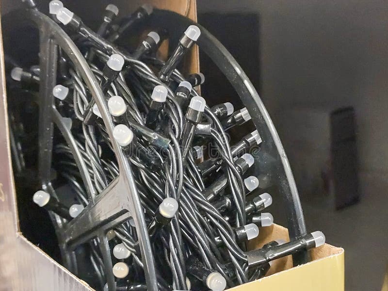 LED Christmas Tree String Lights Stock Image - Image of store, tree ...