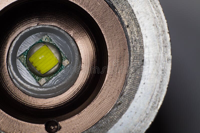 LED Close-up in an Iron Frame Stock Photo - Image of chip, bright: 88781330