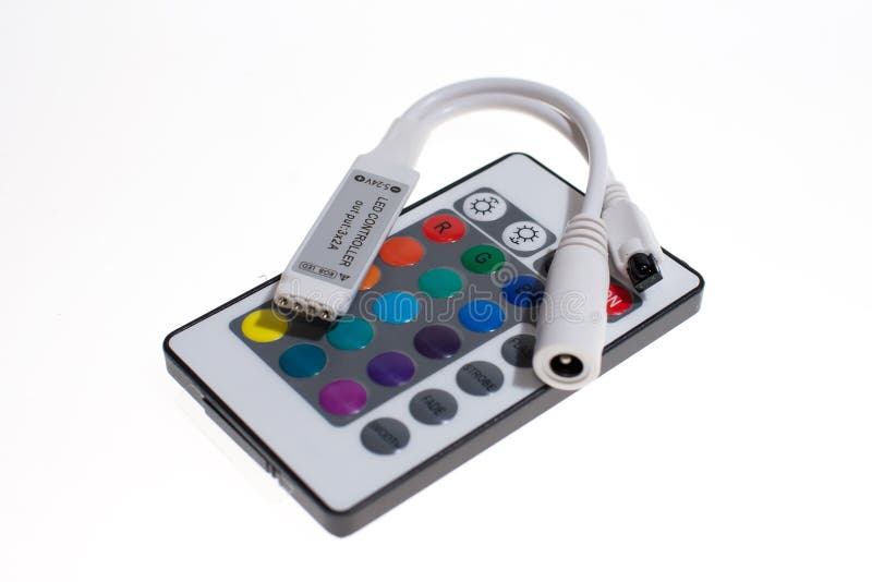 Remote Controller for RGB LED Lamp Stock Photo - Image of unit, full ...