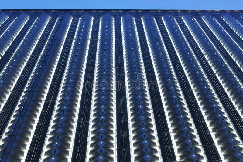 Led Curtain Wall of Modern Commercial Building Stock Photo - Image of ...