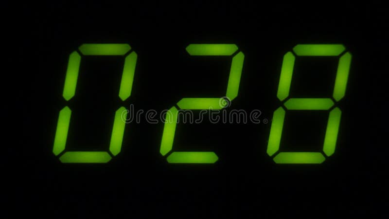 LED digital clock stock video. Video of digitally, event - 63036545