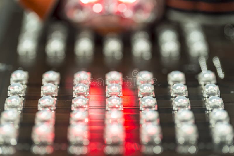 LED Lighting Instruments Over a Scene. Stock Image - Image of cinema ...