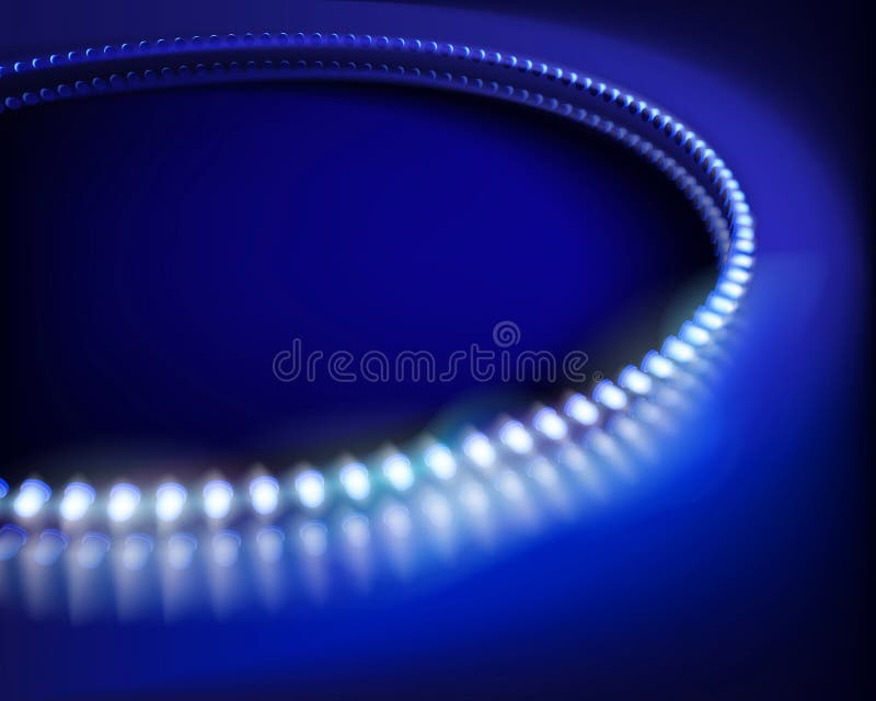 LED Diodes Panel Elements, Garland Background Stock Illustration ...