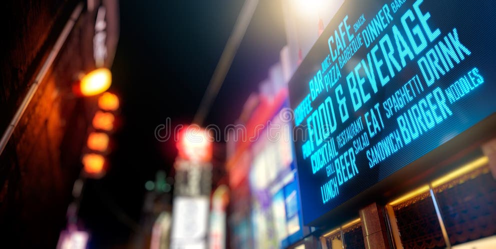 LED Display stock illustration. Illustration of food - 100094037