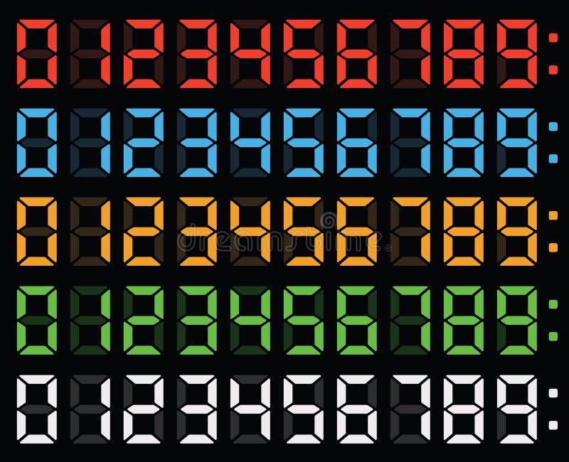 Electronic Display Clock Stock Illustrations – 13,580 Electronic ...