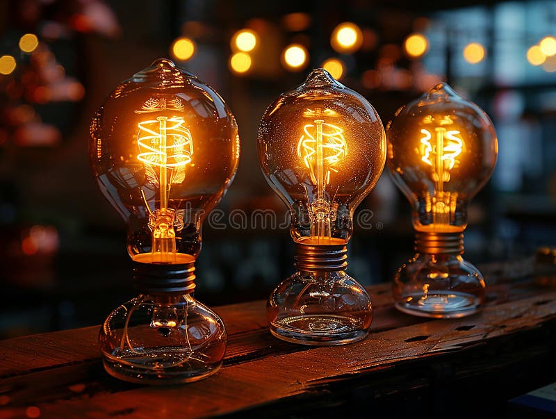 The LED Electric Bulb, Multicolored Stock Illustration - Illustration ...