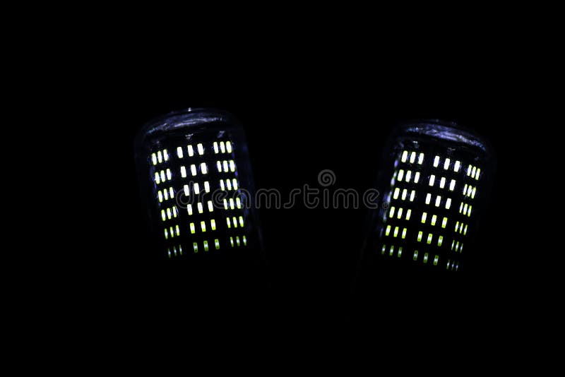 LED Elements in the Lamp. Lamps with Diodes Stock Photo - Image of ...