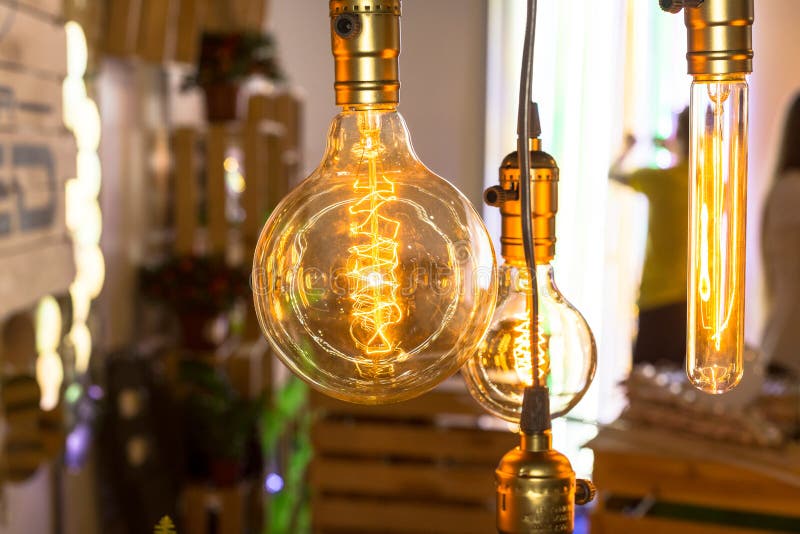 Led filament cob lamp stock photo. Image of lamps, filament - 77534638