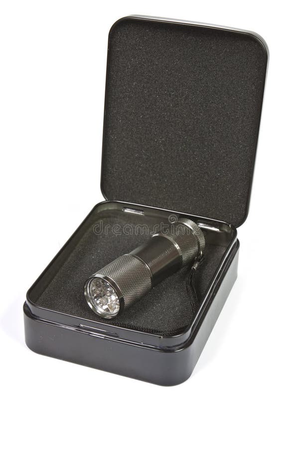 LED flashlight stock image. Image of energy, aluminum - 36658517