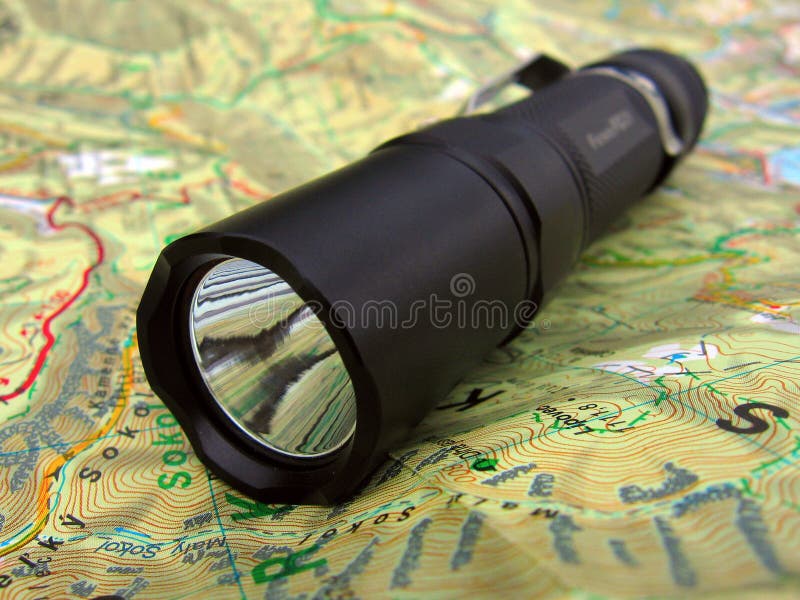 LED flashlight stock image. Image of black, equipment - 29721535