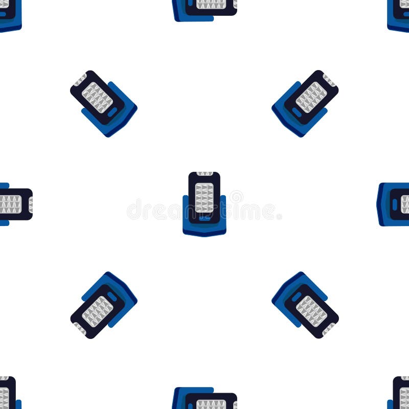 Led Flashlight Pattern Seamless Vector Stock Vector - Illustration of ...