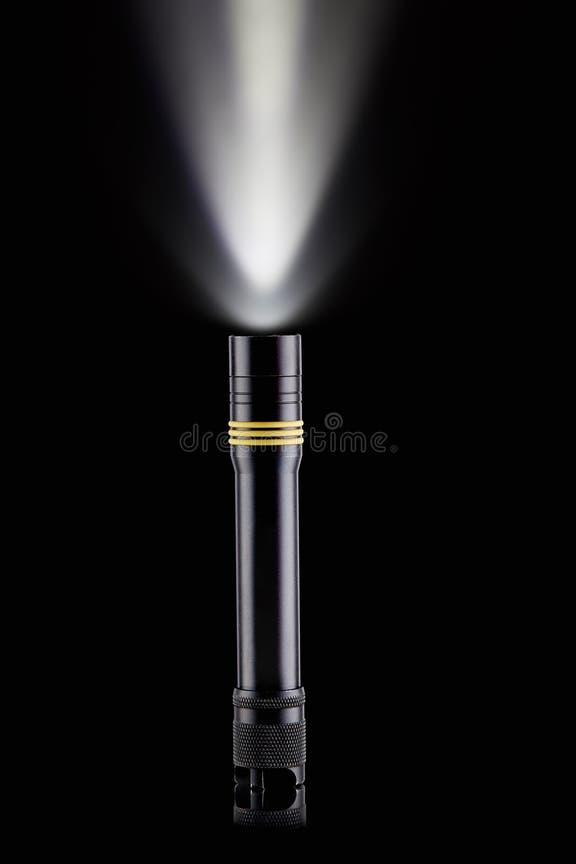 LED Flashlight with Ray Light. Stock Image - Image of beam, handheld ...