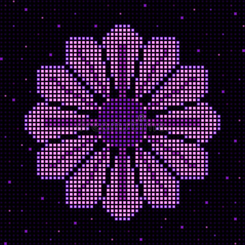 LED flower design stock vector. Illustration of background - 17370795