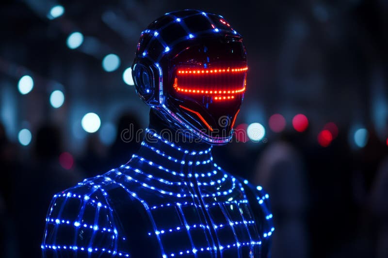 Led Illuminated Costume Creating a Stunning Visual Effect during a ...