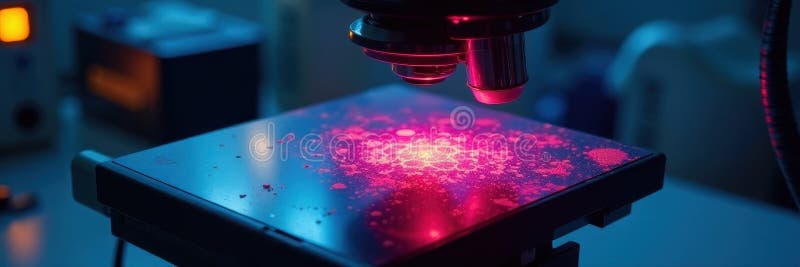 LED Illuminated Microscope, Vibrant Biological Specimen Slide ...