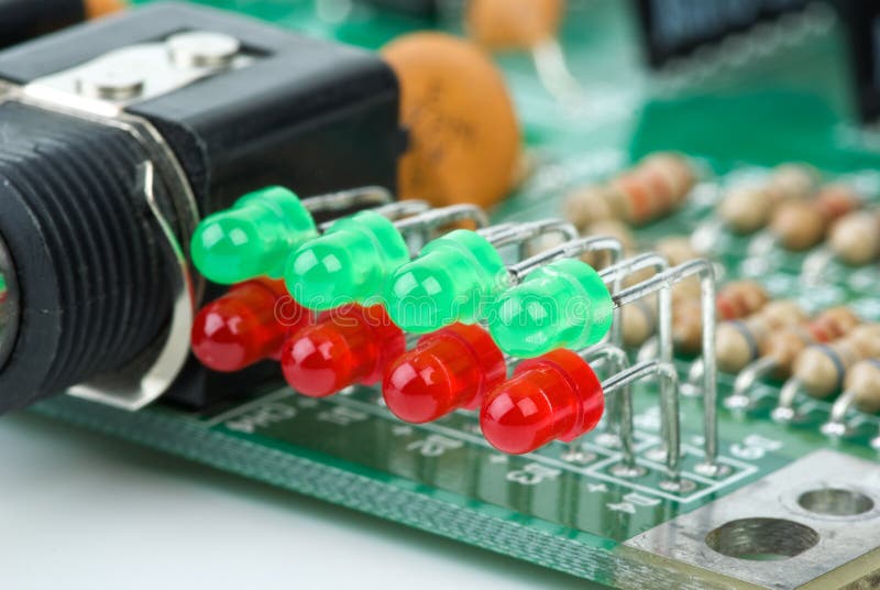 Rows of Lamps, Attachments To Camera, LED Stock Photo - Image of ...