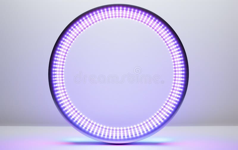LED Infinity: Mesmerizing Mirror Illusion Isolated on White Background ...