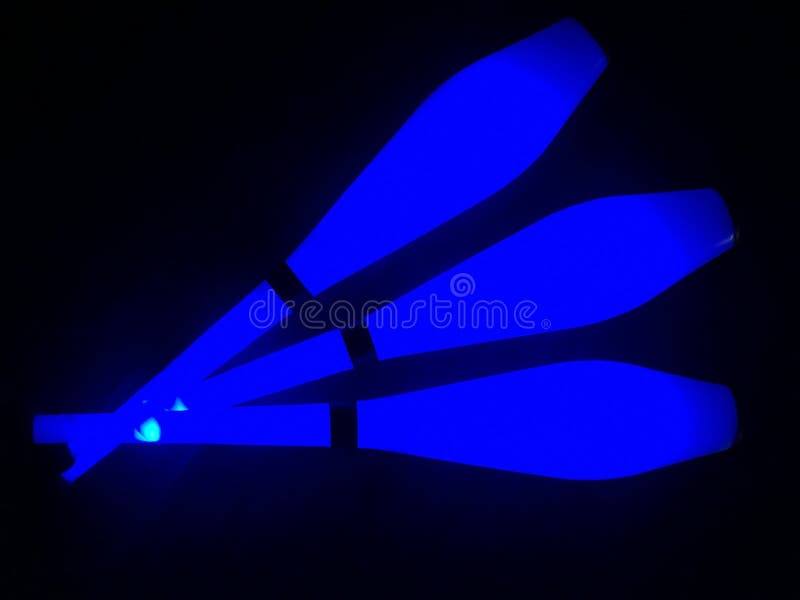 LED Juggling Clubs in Darkness Stock Photo - Image of blue, equipment ...