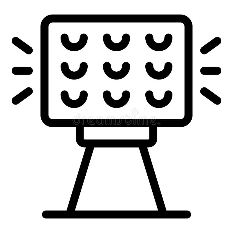 Led Lamp Emitting a Powerful Light Beam Icon Stock Illustration ...