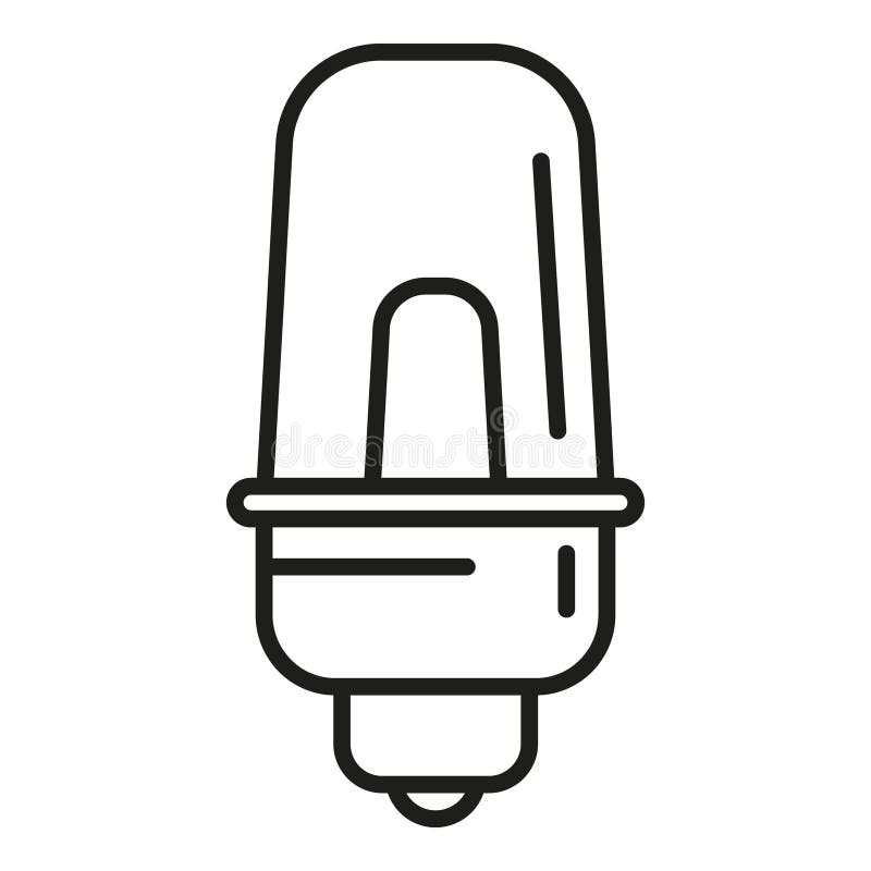 Led Lamp Icon Outline Vector. Smart Lightbulb Stock Illustration ...
