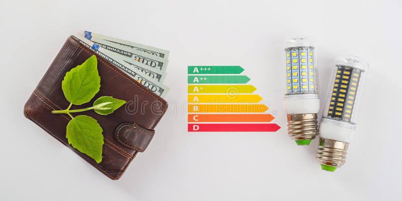 LED lamp and money stock photo. Image of currency, economy - 82342896