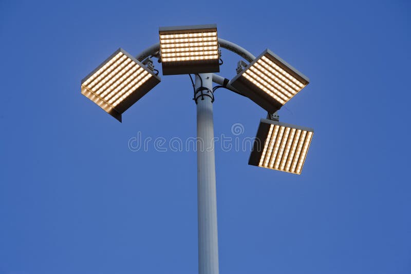 LED lamp post stock image. Image of holland, post, rotterdam - 47901475