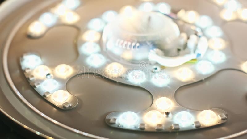 LED Lamp Rotating, Top View Stock Footage - Video of wiring, rotate ...